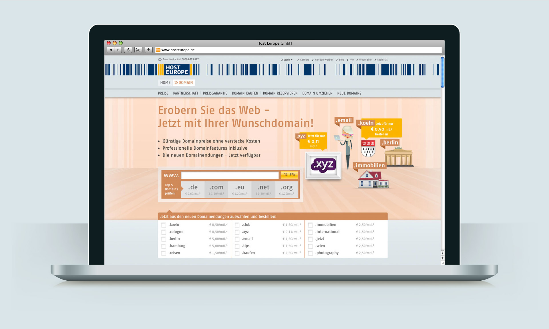 Host Europe GmbH - Web Frontend Entwicklung